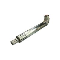 China Stainless Steel Wall Mounted Boiler Flue Pipe 80mm Corrosion Resistant Exhaust Duct for sale