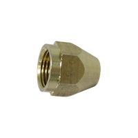 China Forged Brass Female Fitting Short Enlarged Mouth Nut for Copper Pipe 1/2 inch High Pressure for sale
