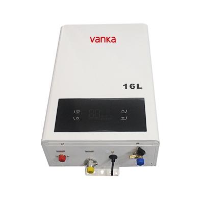 China 220V 16L Indoor LNG Tankless Gas Water Heater with Thermostat Control 35kW for sale