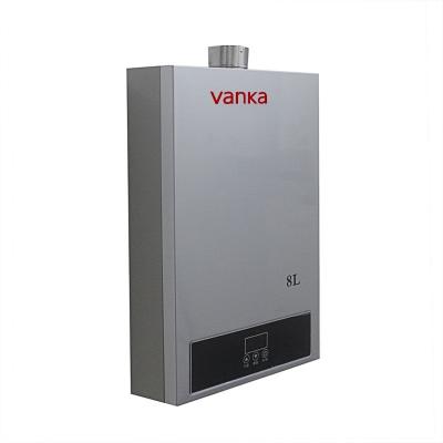 China Portable 8 Liter Gas Geyser Indoor Automatic Temperature Control Water Heater 220V for sale
