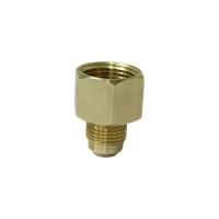 China Brass Gas Pipe Connector Straight Fitting Durable Design for Kitchen Stove Installation for sale
