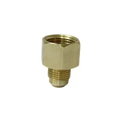China Brass Gas Pipe Connector Straight Fitting Durable Design for Kitchen Stove Installation for sale