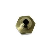 China Brass Gas Pipe Connector Straight Fitting Durable Design for Kitchen Stove Installation for sale