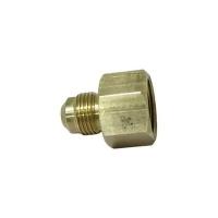 China Brass Gas Pipe Connector Straight Fitting Durable Design for Kitchen Stove Installation for sale