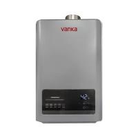 China 12L Tankless Thermostatic Gas Water Heater with Gray Dual Flue Pipe for sale