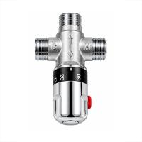 China Brass Thermostatic Water Heater Parts Temperature Control Valve Gas Water Heater Thermostatic Mixing Valve Temperature Regulator for sale