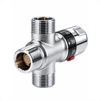 China Brass Thermostatic Water Heater Parts Temperature Control Valve Gas Water Heater Thermostatic Mixing Valve Temperature Regulator for sale