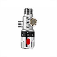 China Brass Thermostatic Water Heater Parts Temperature Control Valve Gas Water Heater Thermostatic Mixing Valve Temperature Regulator for sale