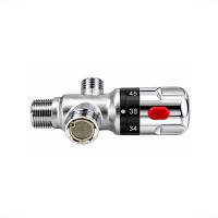 China Brass Thermostatic Water Heater Parts Temperature Control Valve Gas Water Heater Thermostatic Mixing Valve Temperature Regulator for sale