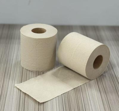 China Wholesale High Quality 3 Ply Virgin Bamboo Pulp Soft Eco-Friendly Bathroom Tissue Toilet Roll for sale