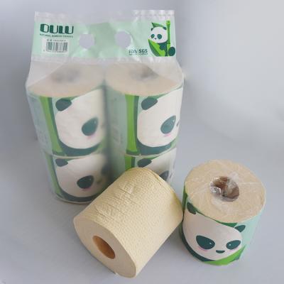 China Custom Logo 3 Ply Toilet Paper Roll Bulk Toilet Pap Tissu in Bulk Roll Soft Toilet Tissue Core Paper for sale