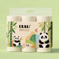 China Customizable 3-Layer Bamboo Toilet Paper Roll with Logo Washable Bat Bathroom Tissues OEM/ODM Design for sale