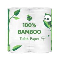 China Bamboo Soft Organic Eco Friendly Certified OEM Custom Cheap 4 3 2 Ply Bamboo Toilet Tissue Paper Rolls Toilet Paper for sale