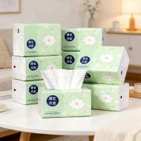 China Hot Selling High-quality Absorbent Soft 100% Virgin 3-layer Bamboo Pulp Customizable Packaged Facial Tissue Multi-use Tissue for sale