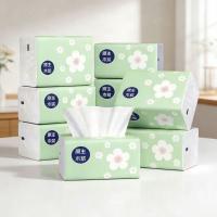 China Hot Selling High-quality Absorbent Soft 100% Virgin 3-layer Bamboo Pulp Customizable Packaged Facial Tissue Multi-use Tissue for sale