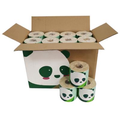 China Sinopec Group Eco Friendly Commercial 1000 Sheet Custom Bamboo Toilet Tissue Paper Roll for sale