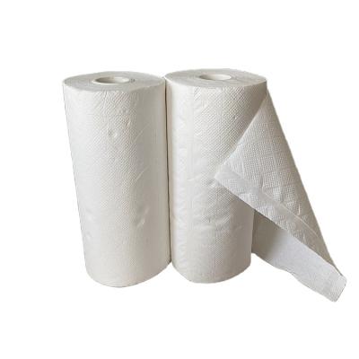 China 100% Bamboo Pulp Soft Absorbent Multifunctional Eco Friendly Custom Embossing 2/3 Ply Kitchen Paper Towel Roll for sale