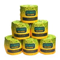 China OEM ODM Customized Logo Eco-Friendly Ultra Soft 100% Virgin Bamboo Pulp Toilet Paper Absorbent Hand Tissue Customized Packaging for sale