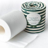 China Custom 3-Ply Biodegradable Bamboo Toilet Paper Roll Soft Virgin Pulp Bathroom Tissue with Bamboo Towel Made-to-Order for sale