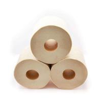 China Home Hotel Toilet Seat Paper Roll 3 Ply Roll Hotel Bath Tissue Paper Toilet Bamboo Pulp Toilet Tissue Paper Roll for sale