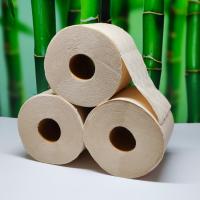 China 3 Layer Toilet Tissue Paper 3 Ply Big Roll Hotel Bath Tissue Household Bamboo Toilet Paper for sale