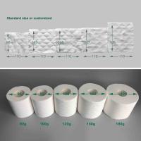 China Bamboo Toilet Tissue Roll Home Hotel Restaurant Bamboo Pulp 3Ply Toilet Paper Toilet Tissue Paper Roll for sale
