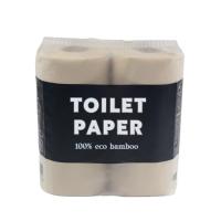 China Factory Wholesale Custom Printed Bulk Bathroom Soft Bamboo Pulp 2-4 Ply Individually Paper Wrapped Toilet Paper Roll Premium for sale