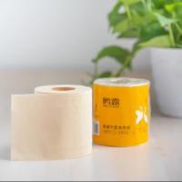 China Wholesale Customized 1/2/3 Ply Bamboo Toilet Tissue Standard Roll 100% Natural Bamboo Pulp Soft Unbleached with Core for sale