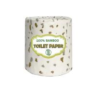 China Bamboo Toilet Tissue Wholesale Custom Printed OEM Packing Pulp Material Roll Core Type Soft Eco-Friendly Toilet Paper for sale
