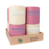 China Customized Cheap Factory Price Bamboo Tissue Paper Packaging Custom Logo Toilet Paper Toilet Tissue for sale