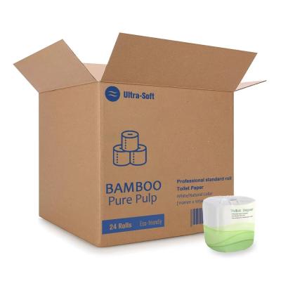 China Customized Cheap Factory Price Bamboo Tissue Paper Packaging Custom Logo Toilet Paper Toilet Tissue for sale