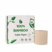 China OEM 3 Ply Soft Bamboo Pulp Toilet Paper Roll Economical Bathroom Tissue with Premium Comfort and Durability for sale