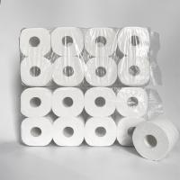 China Custom 2 Ply Unbleached Natural Soft Bathroom Toilet Paper Rolls Hotel Quality Toalet Tissue Paper Roll for sale