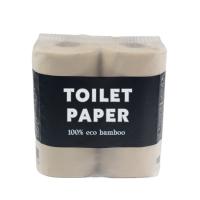 China Custom 2 Ply Unbleached Natural Soft Bathroom Toilet Paper Rolls Hotel Quality Toalet Tissue Paper Roll for sale