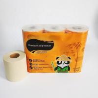 China Soft Tissue 4 Ply Eco-friendly Bamboo Pulp Toilet Paper Roll with High Absorption and Durability for sale