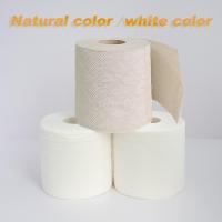 China Soft Tissue 4 Ply Eco-friendly Bamboo Pulp Toilet Paper Roll with High Absorption and Durability for sale