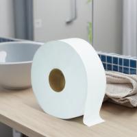 China Wholesale Large White Giant Roll Toilet Paper Custom Logo Printing Original Bamboo Pulp Soft Hotel Bathroom Factory Manufacturer for sale