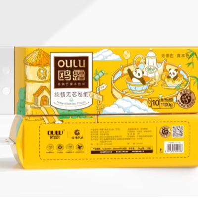 China Wholesale Customized 4-Layer Soft Bamboo Toilet Paper Tissue High Quality 3-Ply Disposable Roll for sale