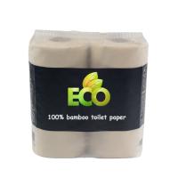 China Natural Bamboo Pulp Ultra Soft Household Paper Towel Bamboo Toilet Tissue Roll Paper Household Toilet Paper Tissue for sale