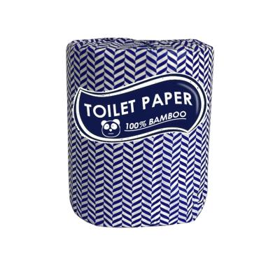 China Natural Bamboo Pulp Ultra Soft Household Paper Towel Bamboo Toilet Tissue Roll Paper Household Toilet Paper Tissue for sale