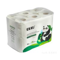 China Wholesale Best Selling 100% Virgin Bamboo Pulp Antibacterial & Durable Eco-friendly Toilet Paper Roll for sale