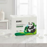 China Wholesale Best Selling 100% Virgin Bamboo Pulp Antibacterial & Durable Eco-friendly Toilet Paper Roll for sale