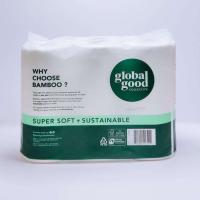 China Environmentally Friendly Strong Soft Embossed Bamboo Pulp Natural Color Recycled Roll Toilet Paper for sale