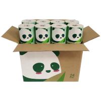 China Eco-Friendly Organic Recycled Bamboo Toilet Paper Soft Natural Color Unbleached for sale