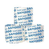 China Manufacturer Luxury 2-Ply Bamboo Paper Toilet Paper 48 Rolls Soft Bamboo Pulp Toilet Roll for sale