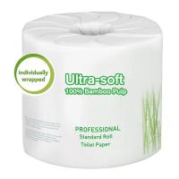 China Soft Biodegradable 4Ply Toilet Tissue Wholesale Bamboo Toilet Paper Toilet Tissue Core Paper for sale