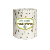 China Hot Selling Cheap Custom Water Soluble Eco Bamboo Toilet Paper Roll Toilet Tissue for sale