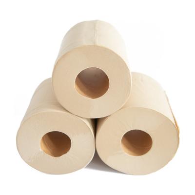 China OULU Paper Bobo Toilet Roll Ghana Eco Friendly 100% Natural Bambo Core Unbleached Toilet Rolling Paper for sale