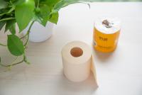 China Natural Bamboo Pulp Toilet Brown Color Tissue Paper for sale
