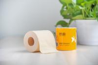 China Natural Bamboo Pulp Toilet Brown Color Tissue Paper for sale